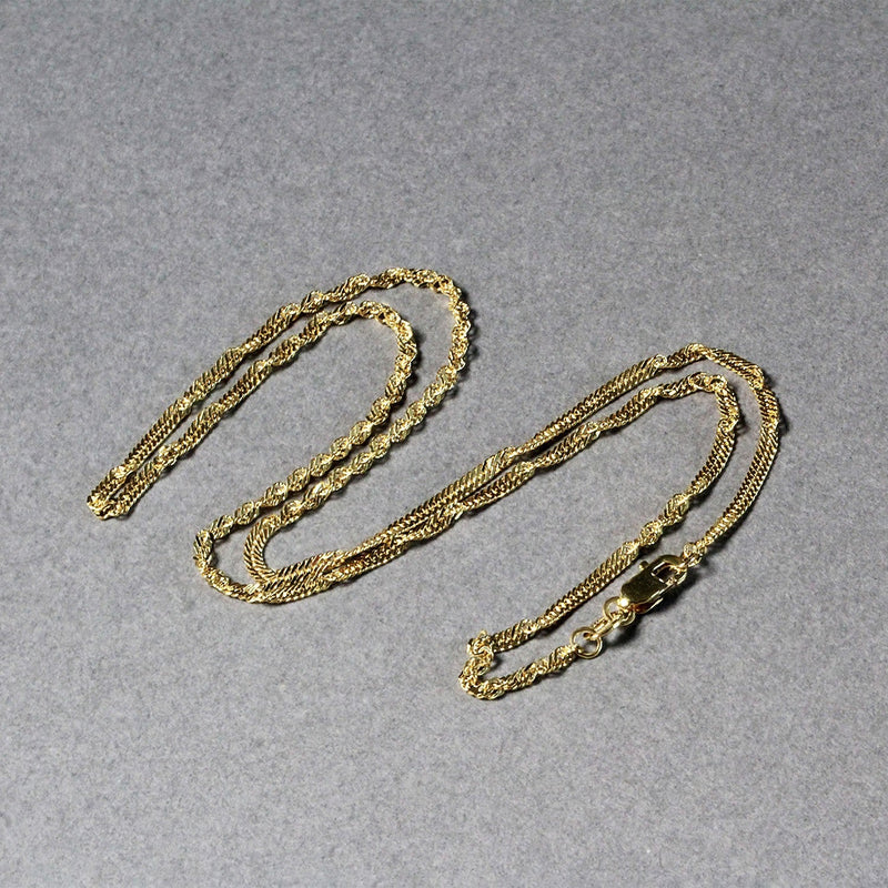 10k Yellow Gold Singapore Chain (1.80 mm) – BIG FRENCHIES