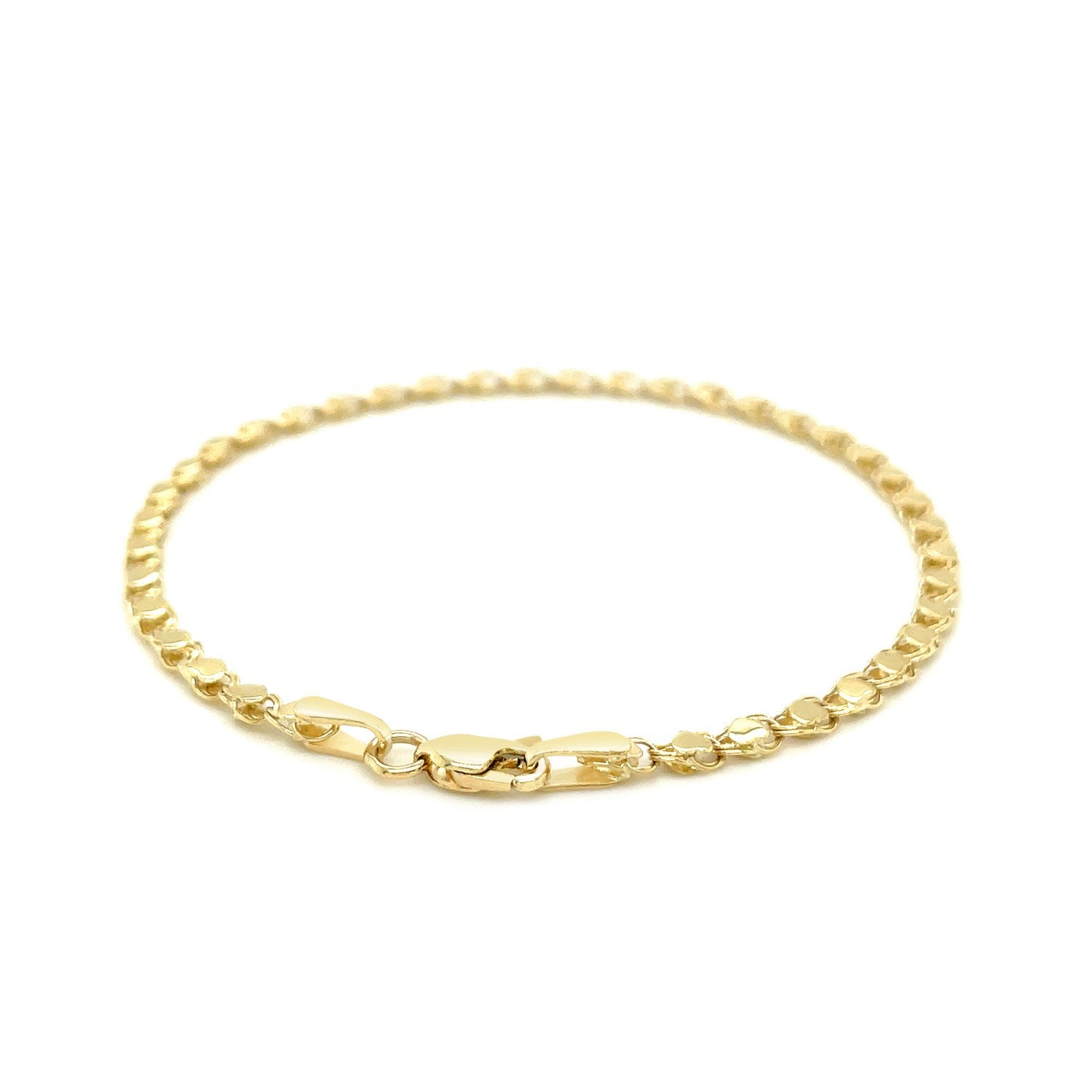 2.9mm 14k Yellow Gold Heart Bracelet – BIG FRENCHIES