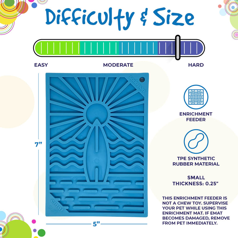 Surf's Up eMat - Small Lickmat for Dogs and Cats | Beach-Themed Design ...
