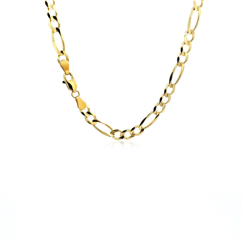 10K Yellow Gold Solid Figaro Chain (4.50 mm) – BIG FRENCHIES