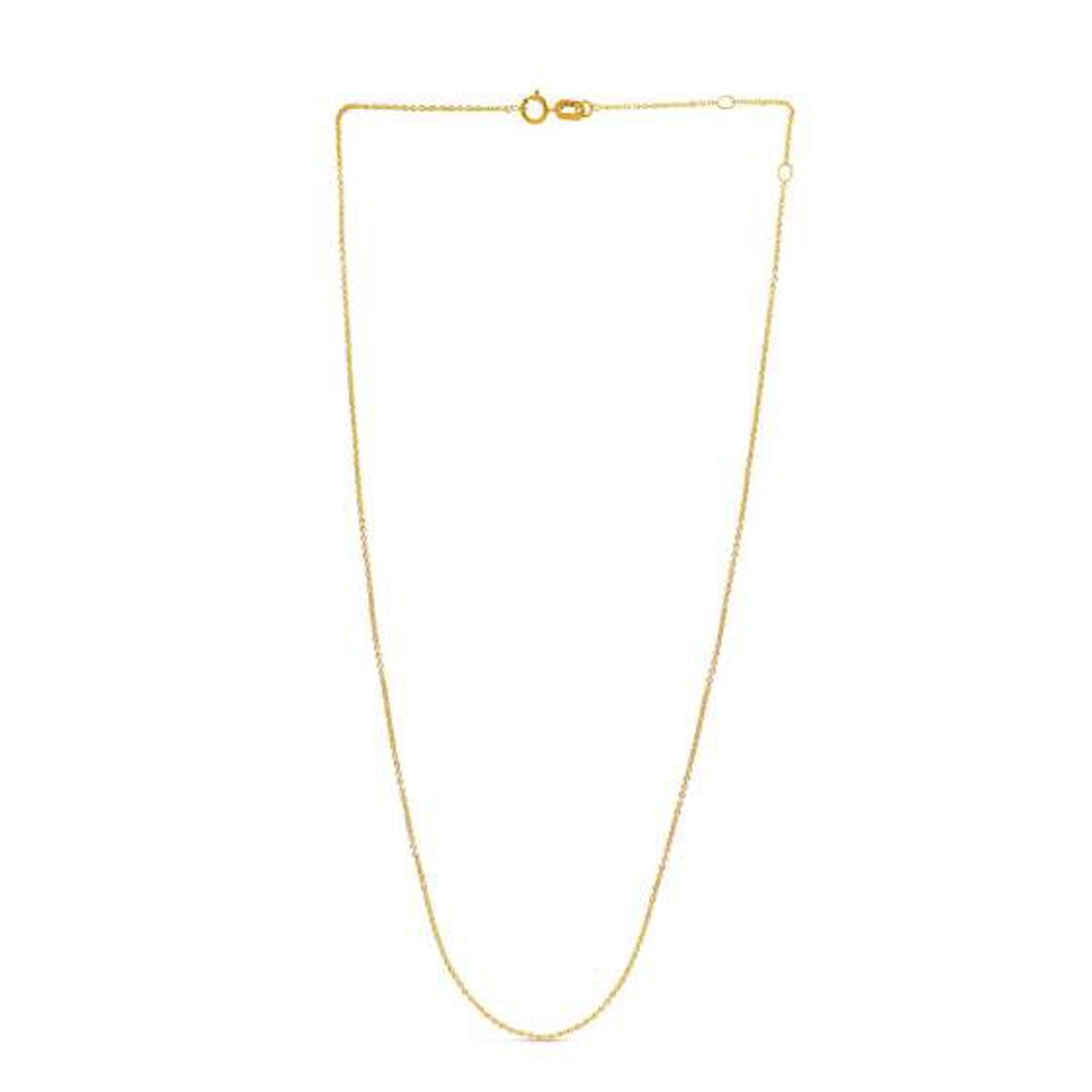 Adjustable Cable Chain in 14k Yellow Gold (0.97 mm) – BIG FRENCHIES