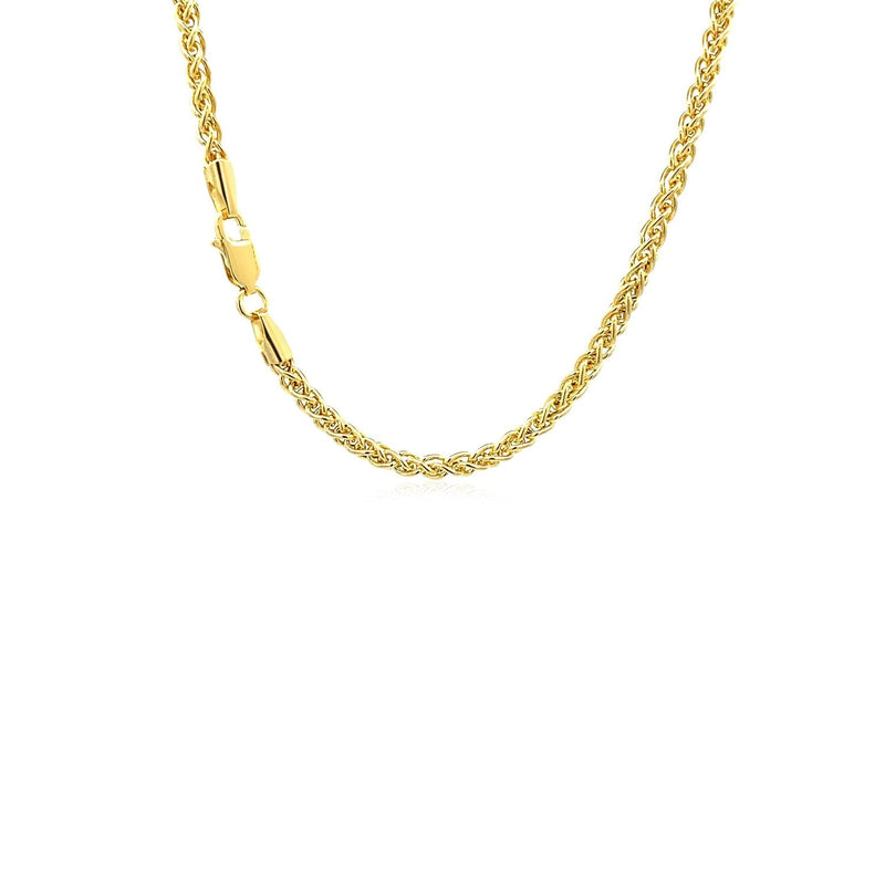 14k Yellow Gold 2.8mm Light Weight Wheat Chain – BIG FRENCHIES