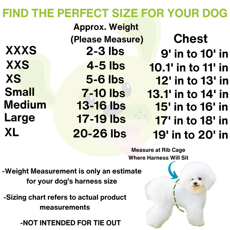 EcoBark French Floral Step In Dog Harness - Reflective Soft Mesh Harne ...