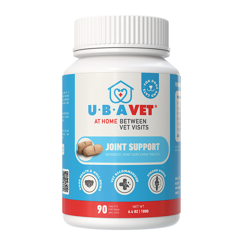 UBAVET Joint Support Advanced Joint Care Chew Tablets for Dogs & Cats ...