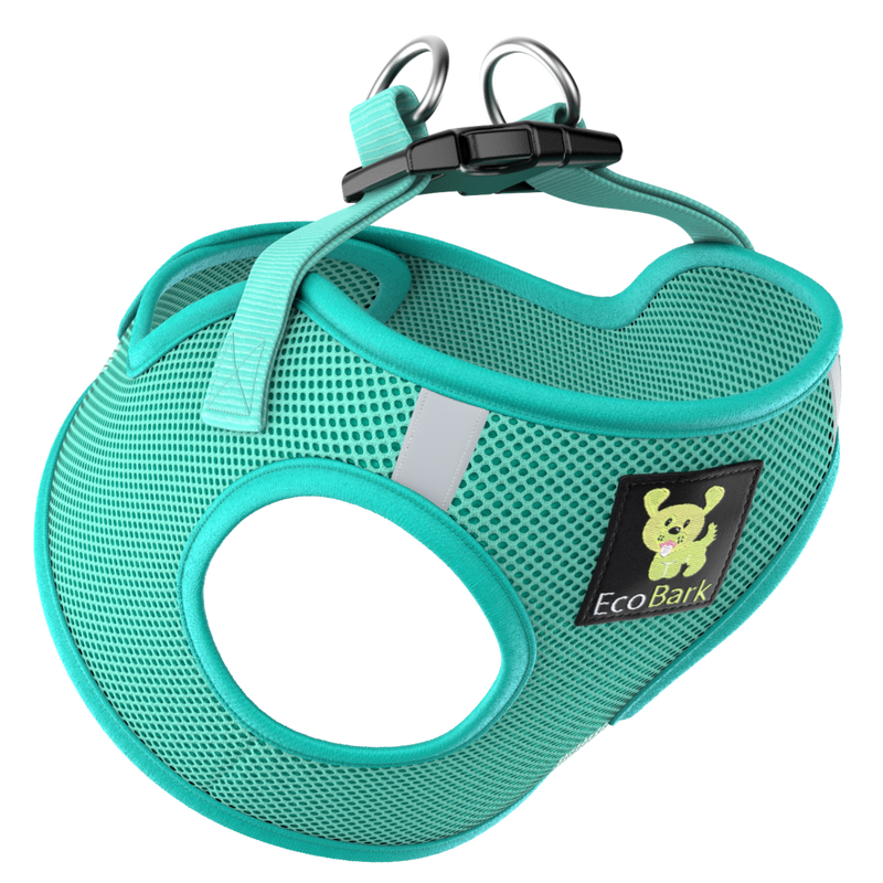EcoBark Mint Turquoise Step In Dog Harness - Rapid Fastener Reflective ...