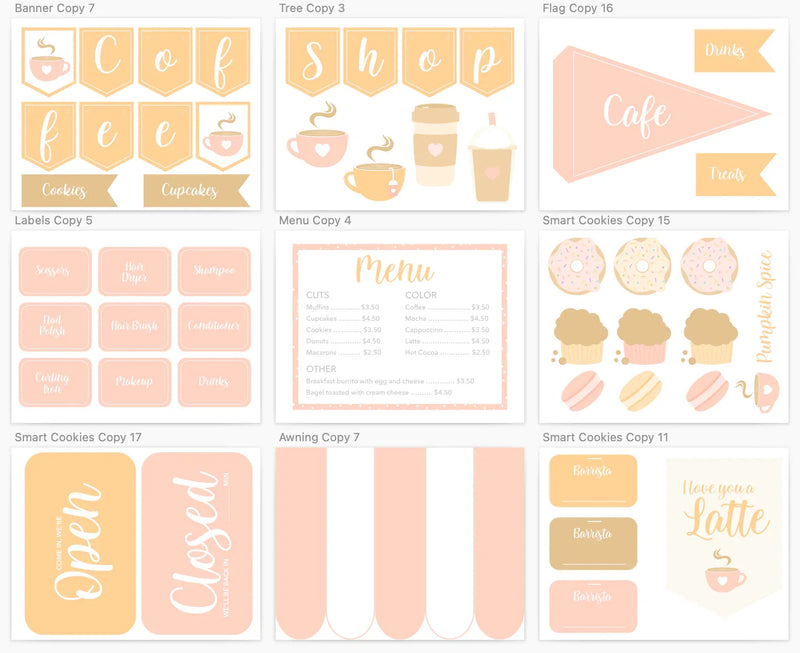 Cafe Printable Dramatic Play – BIG FRENCHIES
