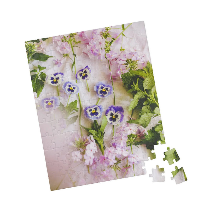 Colorful Cottagecore Puzzle of Pansies and Garden Flowers – BIG FRENCHIES