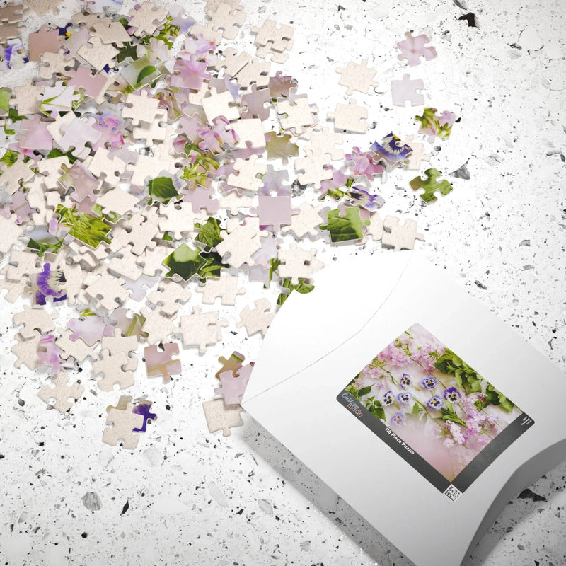Colorful Cottagecore Puzzle of Pansies and Garden Flowers – BIG FRENCHIES