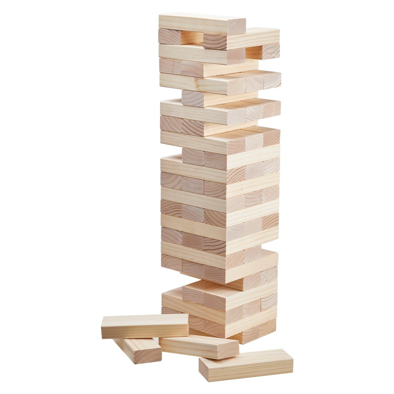 Tumbling Timber Toy 60 Blocks Giant Tumble Tower Blocks Game Pine Wood ...