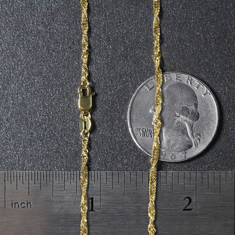 10k Yellow Gold Singapore Chain (1.80 mm) – BIG FRENCHIES