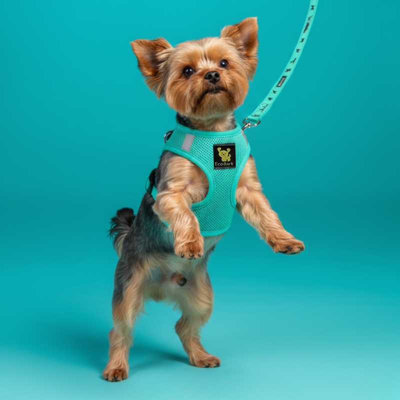 EcoBark Mint Turquoise Step In Dog Harness - Rapid Fastener Reflective ...