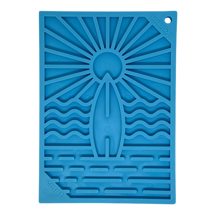 Surf's Up eMat - Small Lickmat for Dogs and Cats | Beach-Themed Design ...