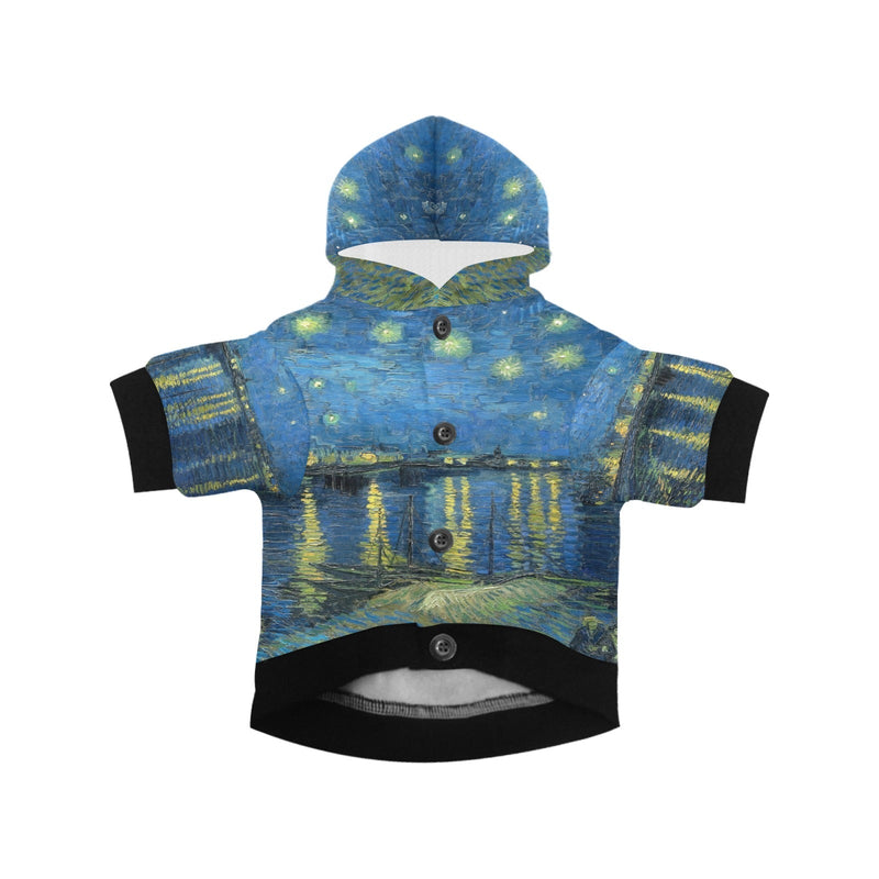 Van Gogh Starry Night Over The Rhone Button Hoodie – BIG FRENCHIES